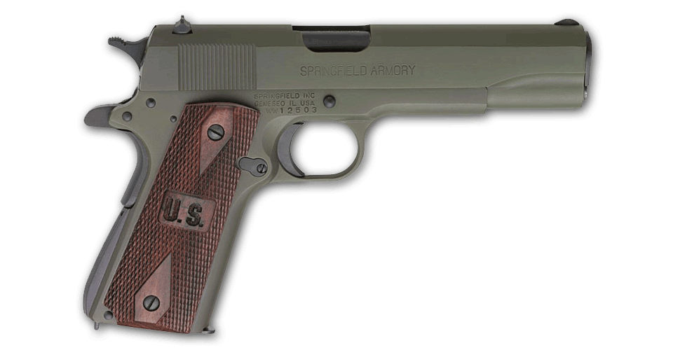 Springfield 1911-A1 GI 45ACP OD Green