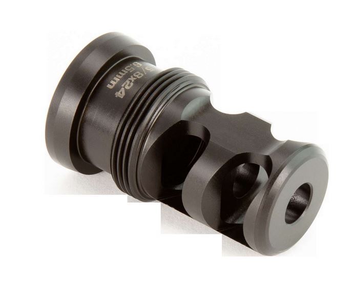 GRIFFIN ARMAMENT Paladin 2 Port Muzzle Brake 6.5mm 5/8"-24 tpi 1.88 ...