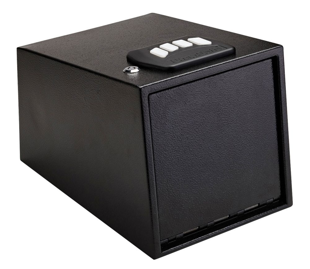 SnapSafe Keypad Vault Keypad/Key Entry Black Steel Holds 2 Handguns ...