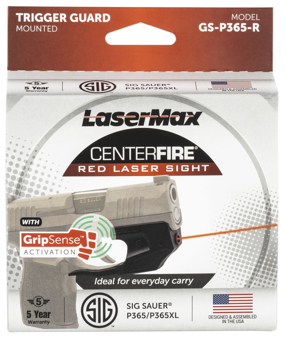 LaserMax Centerfire With GripSense for Sig P365/P365 XL/P365 SAS Laser ...