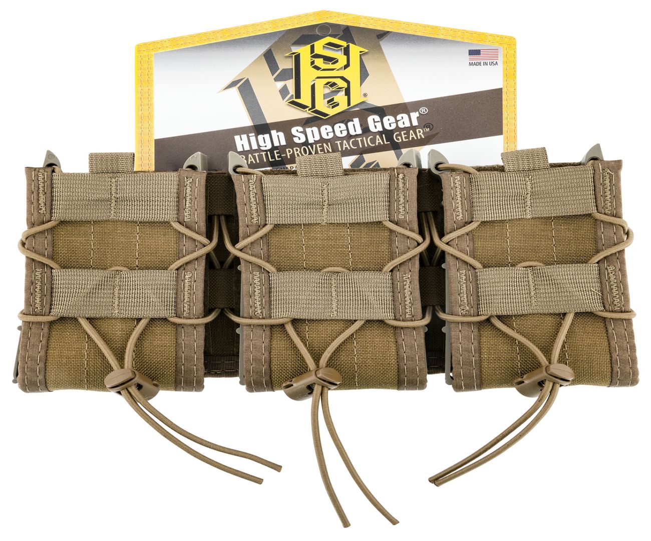 High Speed Gear Triple TACO Shingle Mag Pouch Coyote Brown Nylon w ...