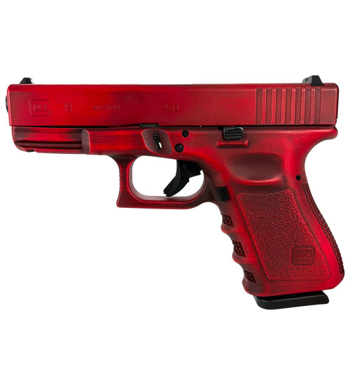 Glock G19 Gen3 Distressed Red 9mm Pistol