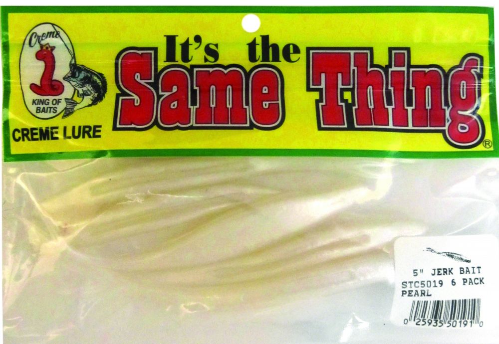 Creme Jerk Bait Pearl 5" 6Pk | STC5019 - Buds Gun Shop